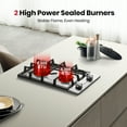 Gasland Chef 12" Built-in Gas Cooktop 2 Burner Gas Stove Top, NG/LPG ...