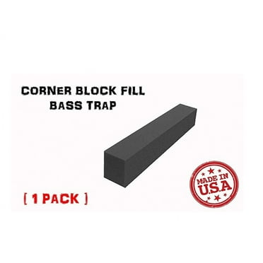 6 Pack Black Acoustic Foam Bass Trap Studio Home Soundproofing Corner ...