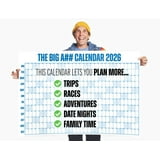 Big A## Calendar, Yearly Dry Erase Wall Calendar, 4x3 Feet, Gray ...