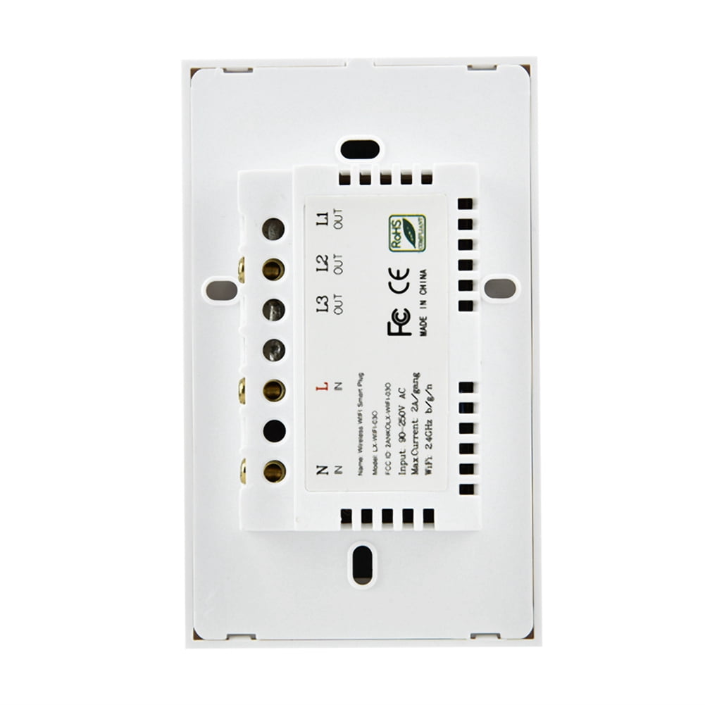 Interruptor Inteligente, Interruptor de Luz WiFi In-Wall Inalámbrico ...