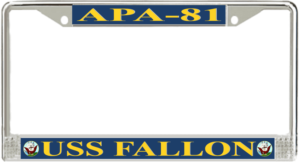 USS Fallon APA-81 License Plate Frame - Walmart.com