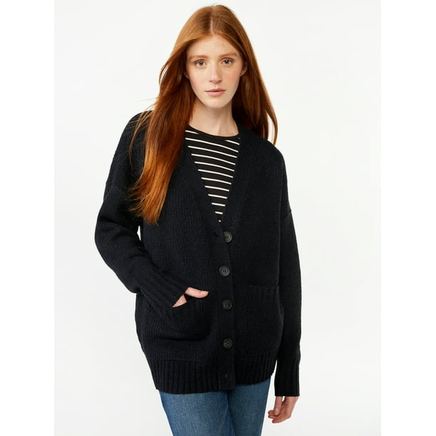 Free Assembly Women's Sweater Cardigan - Walmart.com