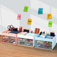 Desktop Organizer with Drawer, Accessories Stationary Organizer Desk ...