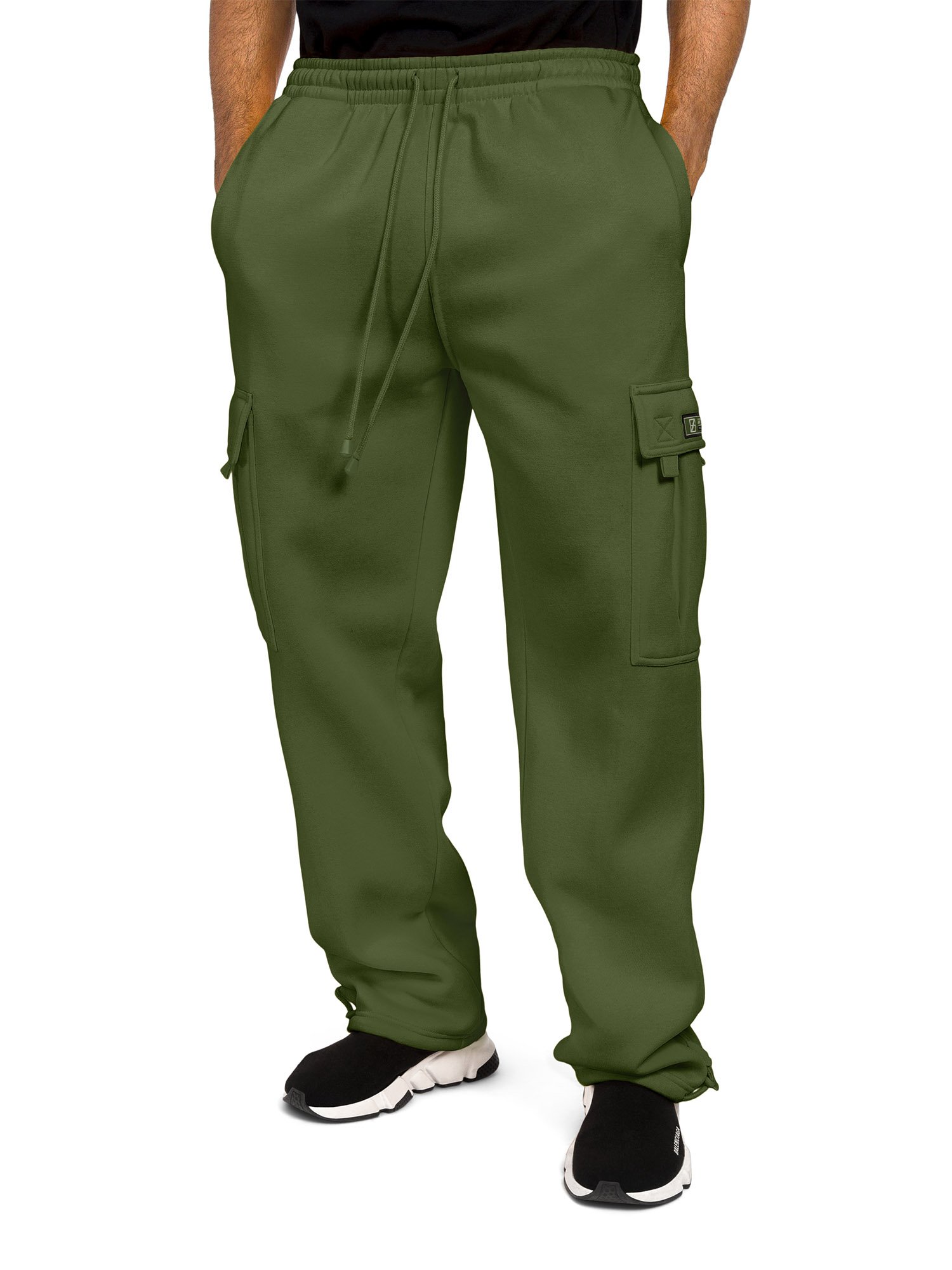 Pro Club Men's Heavyweight Fleece Cargo Sweatpants Black - Walmart.com