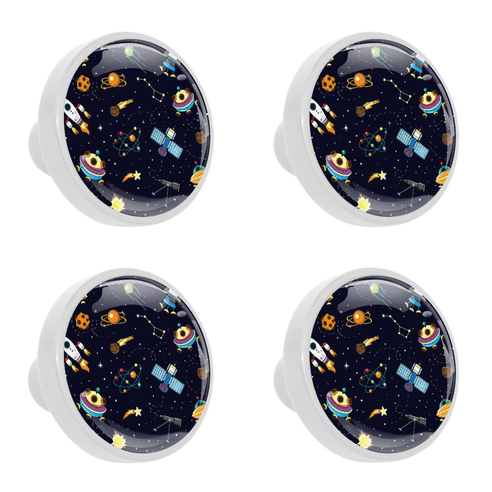 4 Pcs Space Rocket Ship Knobs for Kitchen Cabinet Cupboard Dresser Bookcase Drawer Pulls Handles ...
