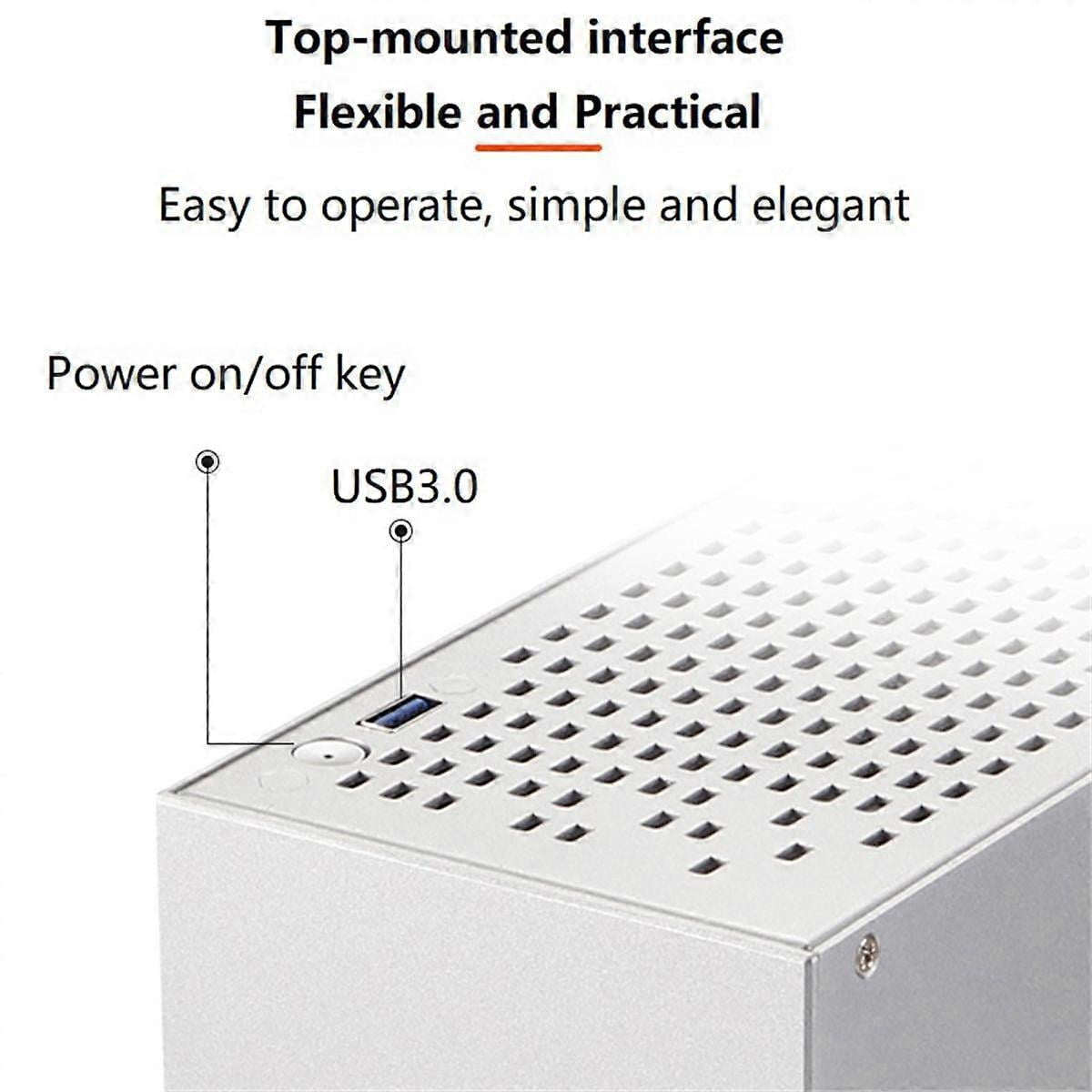 A07 Mini ITX Computer Case Chassis HTPC Host Case USB3.0 ITX Enclosure ...