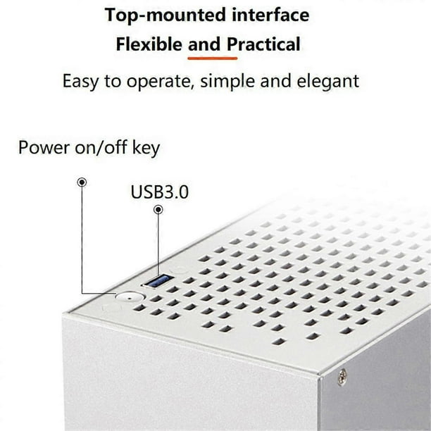 A07 Mini ITX Computer Case Chassis HTPC Host Case USB3.0 ITX Enclosure ...