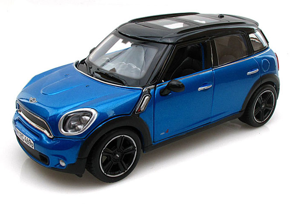 Mini Cooper Countryman Blue Maisto 31273 1 24 Scale Diecast Model