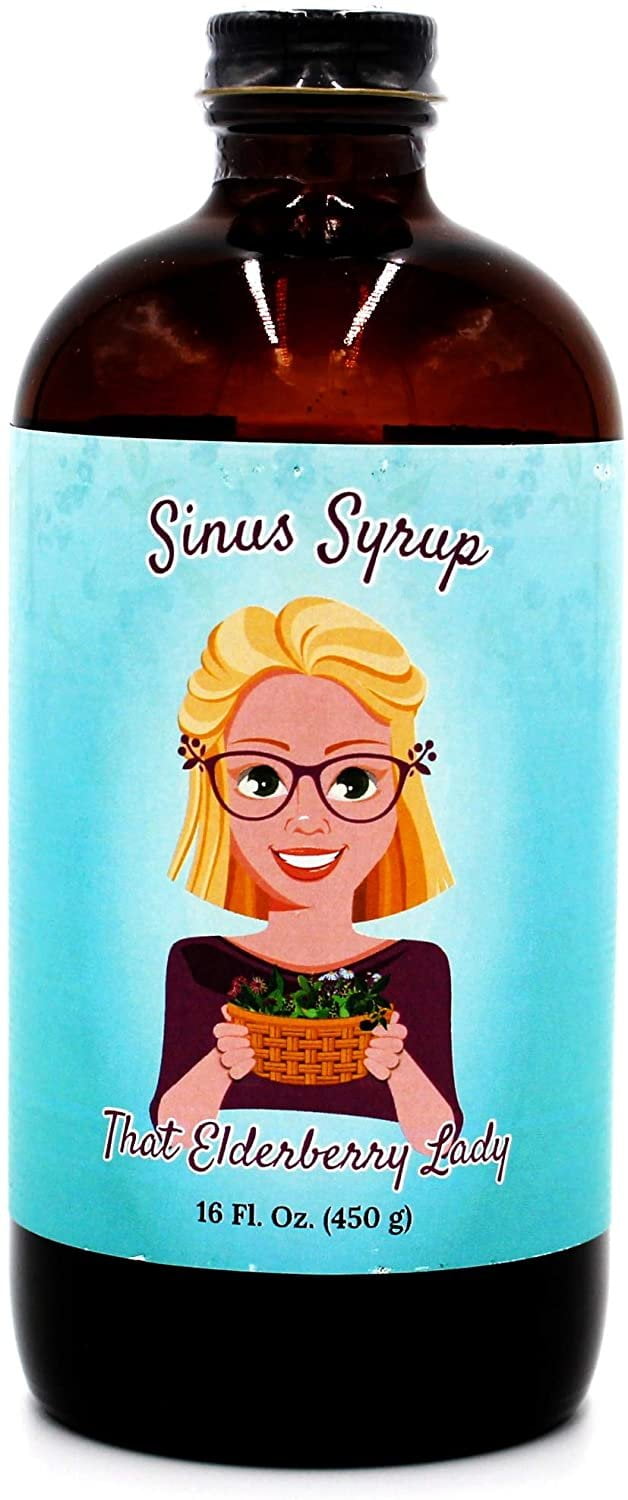 That Elderberry Lady Sinus Syrup with Honey - Organic & All Natural ...
