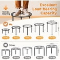 5 Pack Metal Plant Stand, Iron Plant Stands for Indoor and Outdoor ...