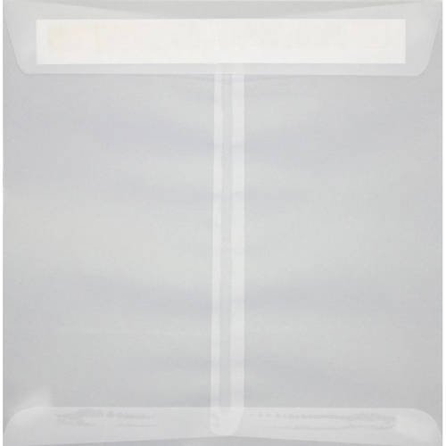 8 1/2 x 8 1/2 Square Envelopes - Clear Translucent (1000 Qty ...