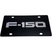 Ford F-150 3D Stealth Matte Monochromatic Black License Plate Official ...