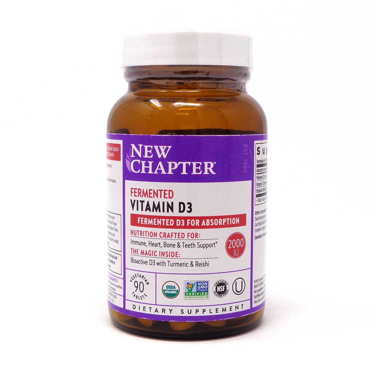 New Chapter Fermented Vitamin D3 - 90 Veg Tablets - Walmart.com