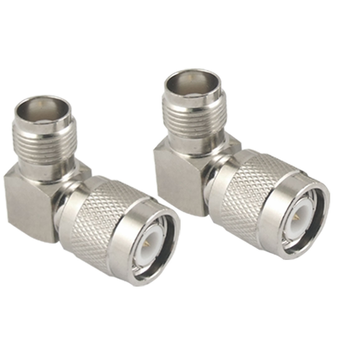Unique Bargains 2 Pcs TNC Male to Female 90 Degree RF Coaxial Connector ...