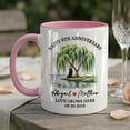 9th Anniversary Willow Tree Mug, Romantic Couple Love Coffee Cup, Faux ...