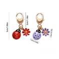 4pcs Fashion Metal Keychain Decorative Key Ring Pendant Portable Daily ...