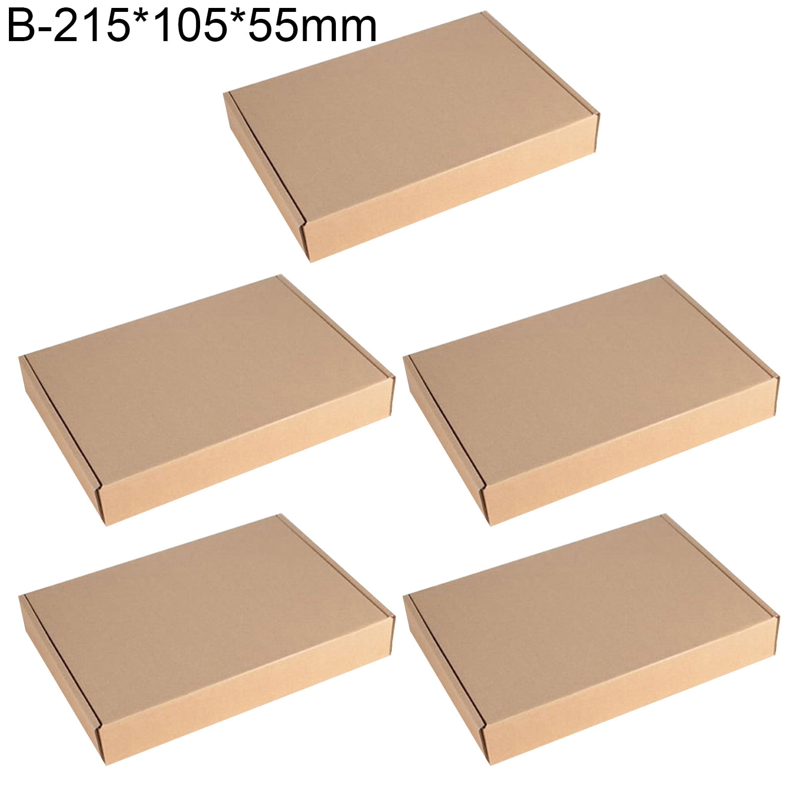 kiskick Practical Cardboard Transport Boxes: Set of 5 Portable Shipping ...