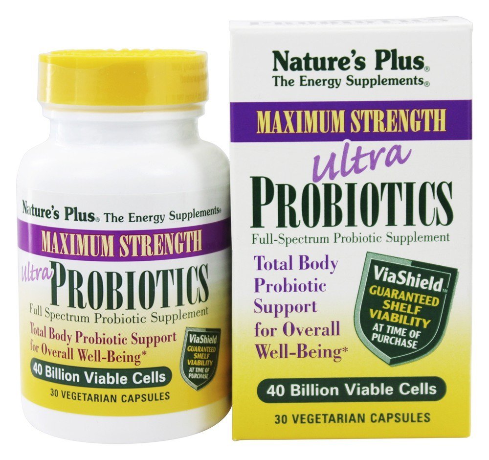 Nature's Plus - Ultra Probiotics With ViaShield Maximum Strength - 30 ...