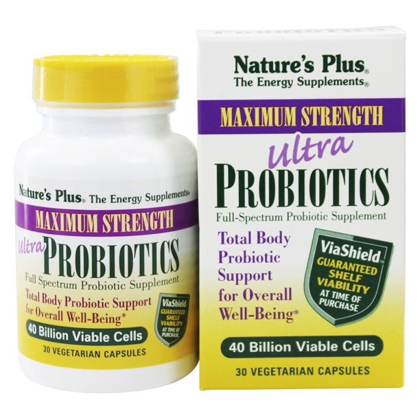 Nature's Plus - Ultra Probiotics With ViaShield Maximum Strength - 30 ...