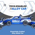 1:64 Blue Alloy Sports Car Model, Personalized Painting, Christmas ...