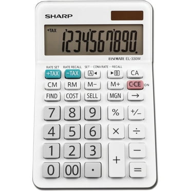 Sharp Calculators, SHRELR297BBK, EL-R297BBK 12-Digit Extra Large ...
