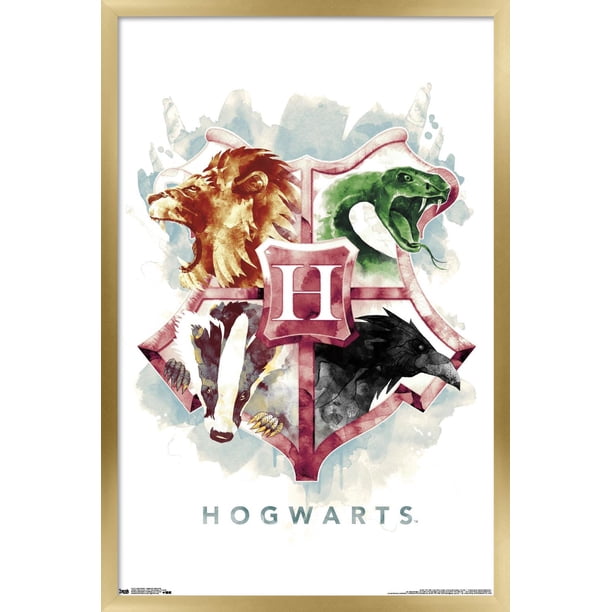 The Wizarding World: Harry Potter - Hogwarts Illustrated House Crests ...