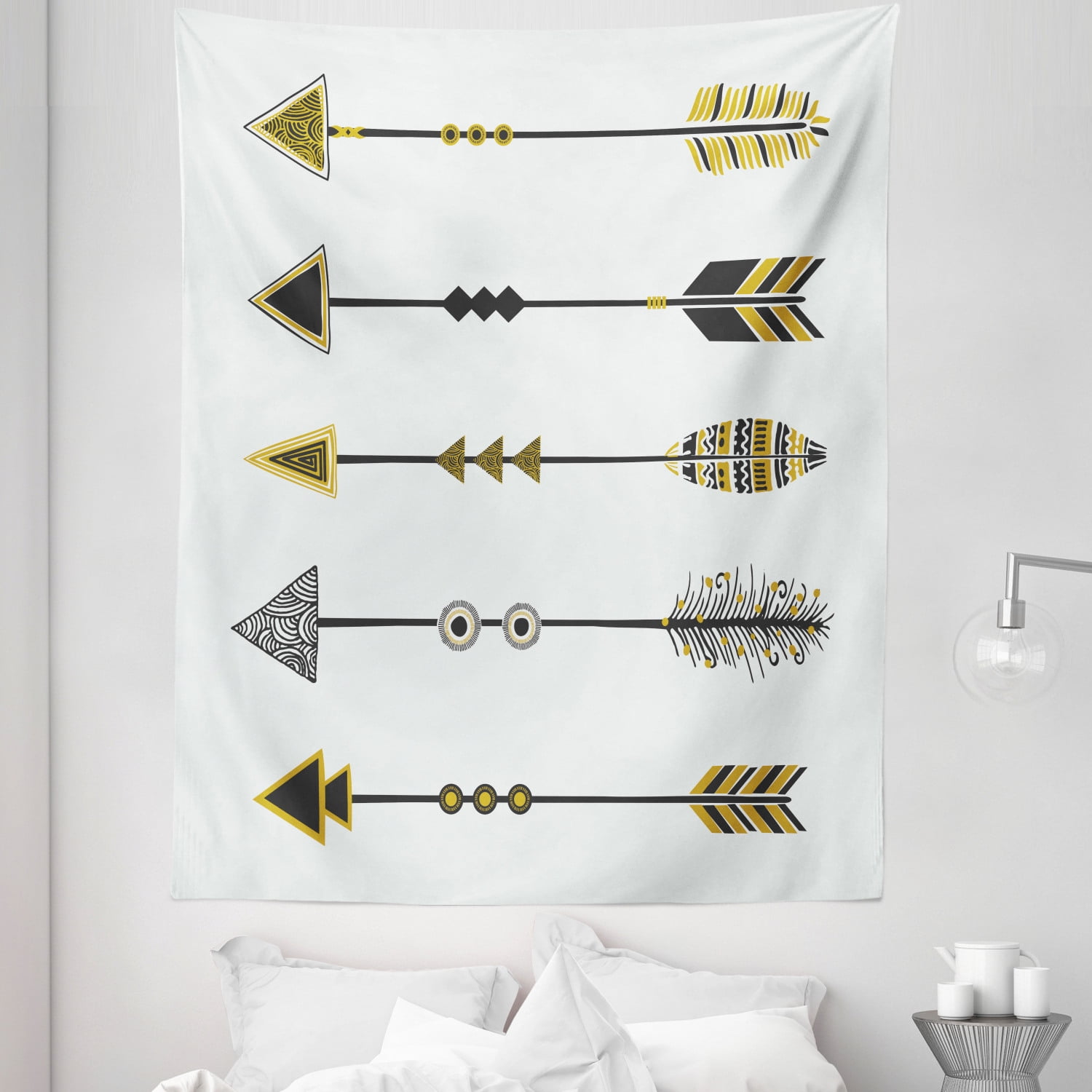 Arrow Tapestry, Old Fashioned Arrow Vintage Native Prehistoric Country Elements, Fabric Wall ...