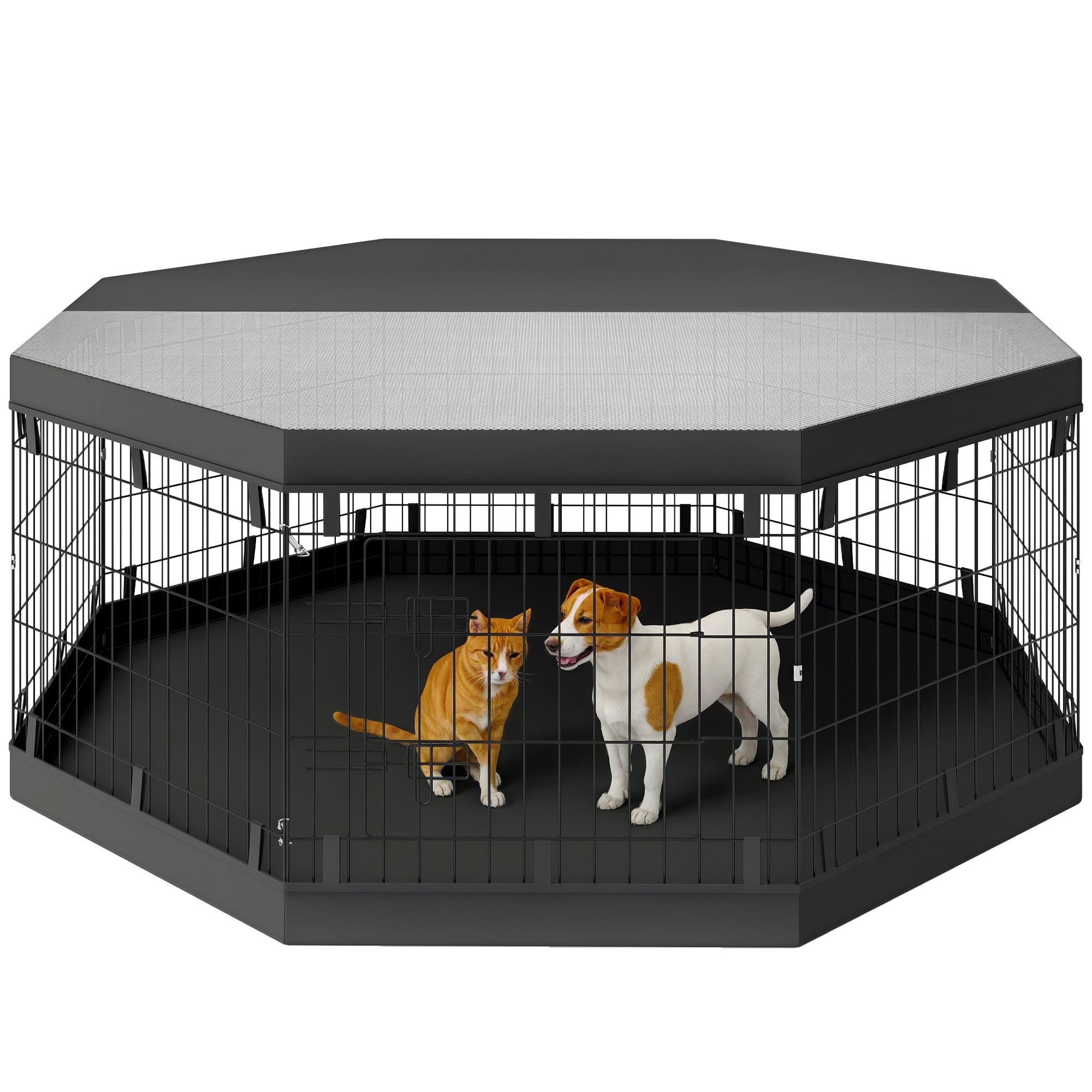 Click here for Pawhut 8 Panels Foldable Dog Playpen With Bottom P... prices