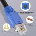 ASIASN-RJ45 Connector Tool-Free, CAT6 Field Termination Plug, Gold ...