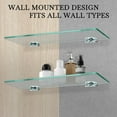Bathroom Shelves, Glass Floating Shelves for Bathroom, Kitchen, Living ...