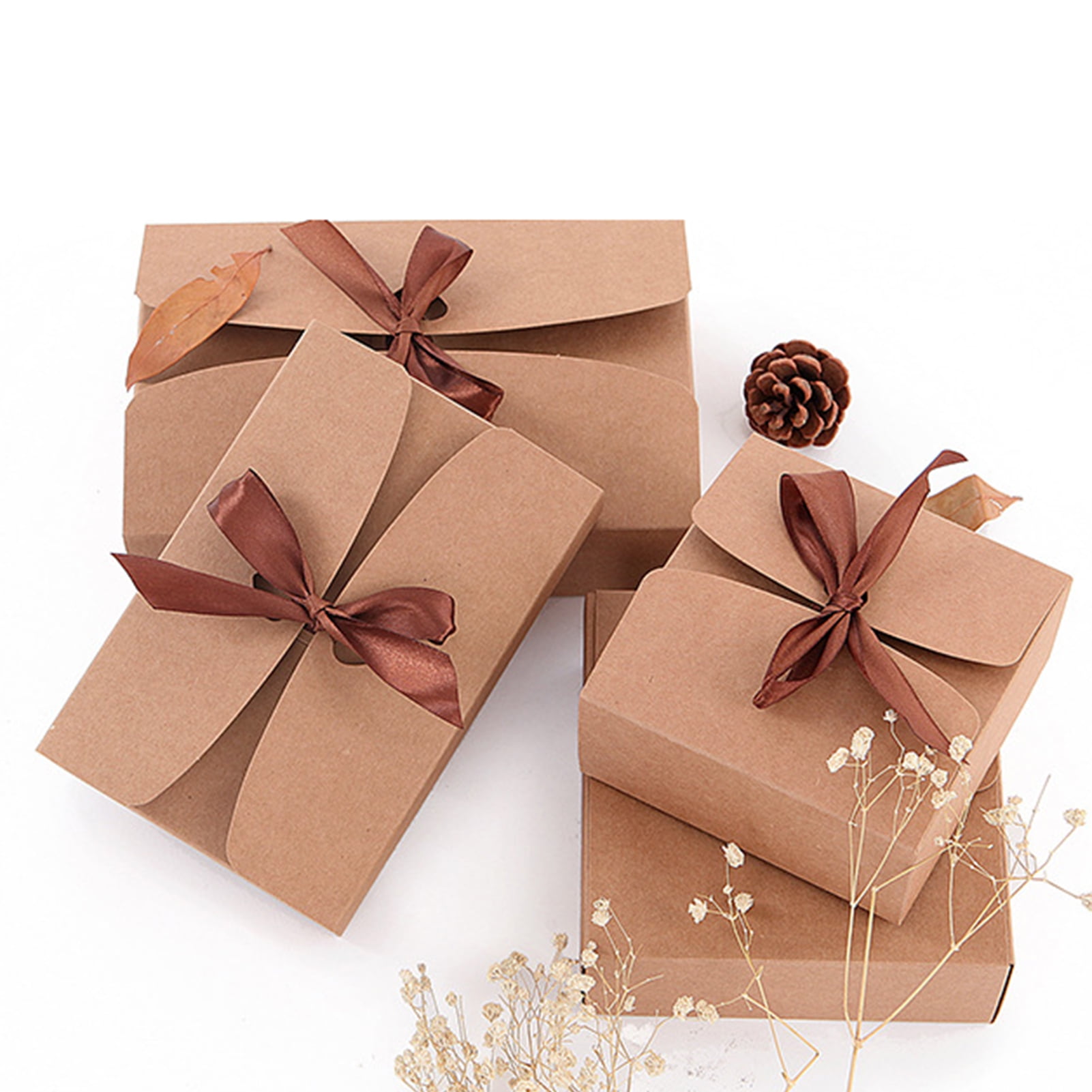 Dream Lifestyle 5 Pcs Kraft Gift Packing Box,Treat Boxes for Cake ...