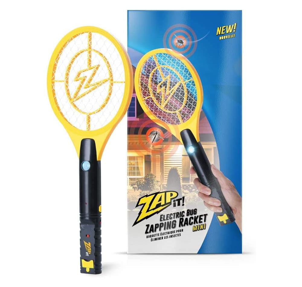 ZAP IT! Bug Zapper Rechargeable Bug Zapper Racket, 4,000 Volt, USB Charging Cable ZAP IT! NA ...