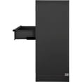 Modular 9 Drawer Cabinet with Lock, w/o Dividers, 36"Wx24"Dx57"H, Black ...