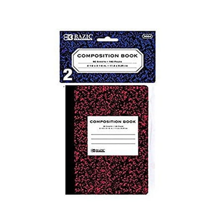 BAZIC Mini Marble Composition Book, 4.5 x 3.25 Inch, 80 Sheets - Pack ...