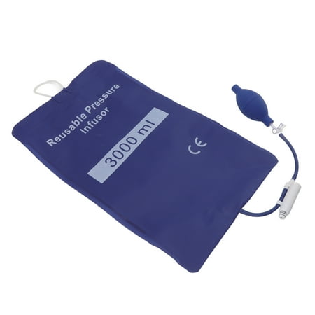 Pressure Infusion Bag, 3000ml Blue Fluid Pressure Bag 3h Airtightness ...