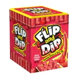 Flip and Dip Gummy Candy and Sour Gel Dip, 3.4 Ounce - 8 Count Display ...