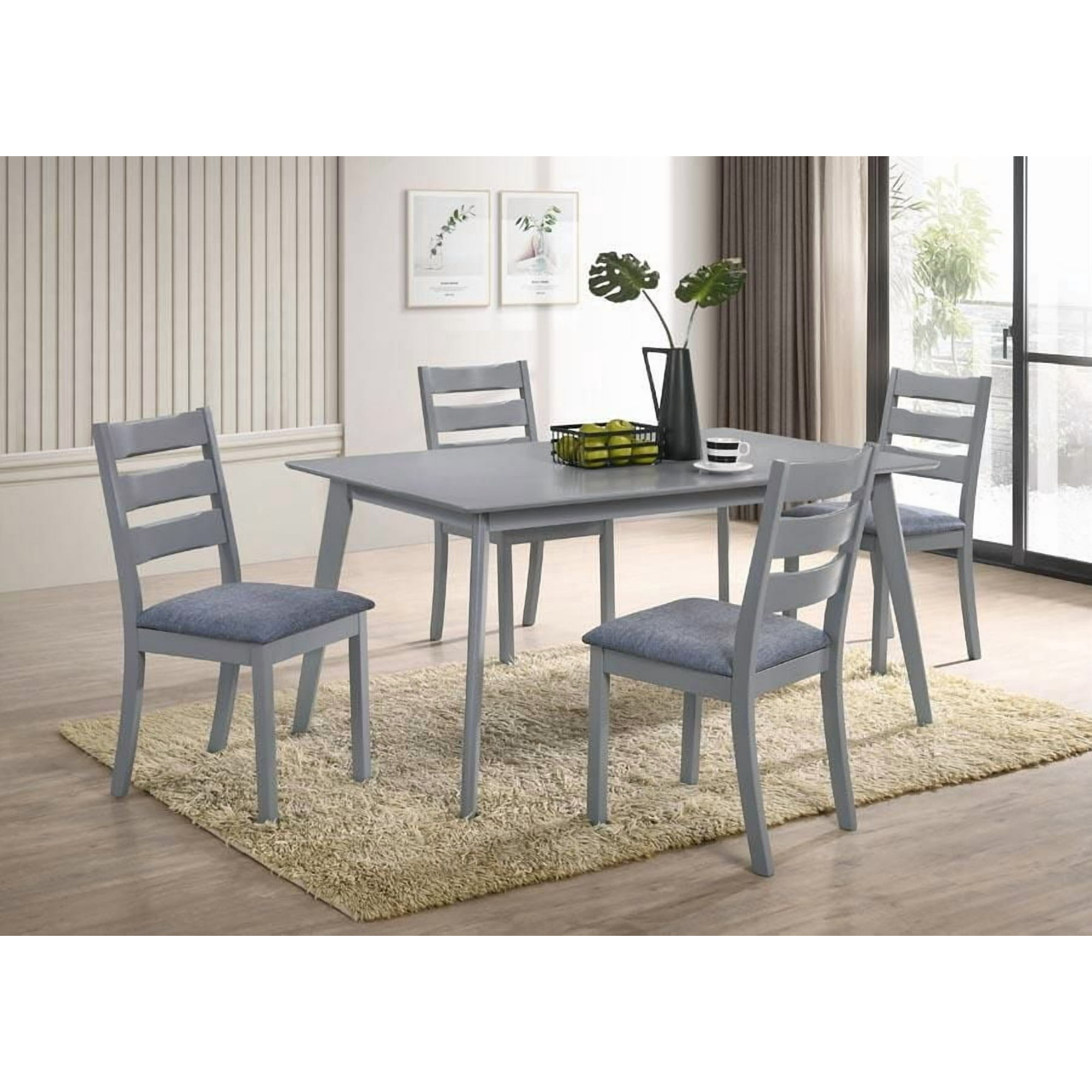 Click here for Aerys Tommy Solid Wood Dining Table Set With 4 Din... prices