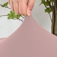 Elastic Round Stool Cover Solid Color Polyester Chair Slipcover ...
