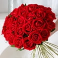 5Pcs Rose Artificial Flowers Bouquet Silk Fake Flower for Home Decor ...