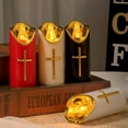 Flameless LED Memorial Candle Light - Battery Operated Grave Candles ...