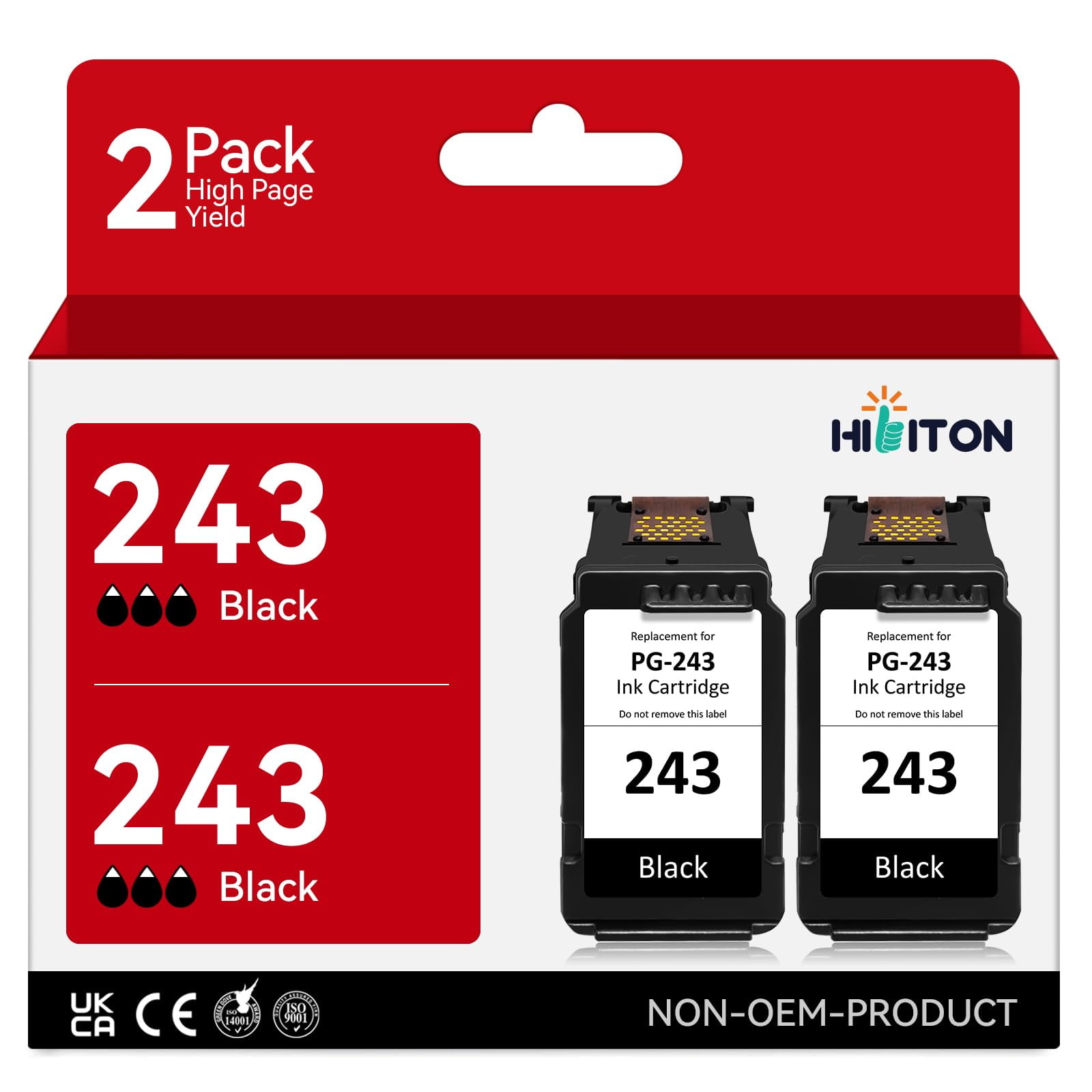 Printer for Canon 243 Black Ink Cartridge for Canon Printer Ink PG-245 ...