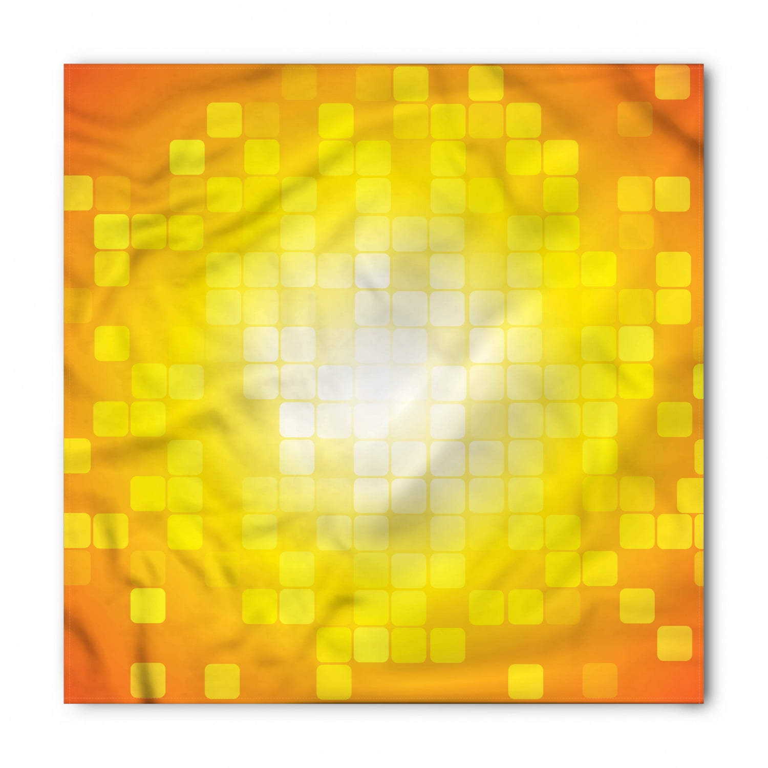 Yellow Bandana, Retro Pixel Art Squares, Unisex Head and Neck Tie, by ...