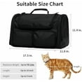 Cat Carrier, 4 Mesh Windows Small Dog Carrier, 4 Storage Pockets Cat ...