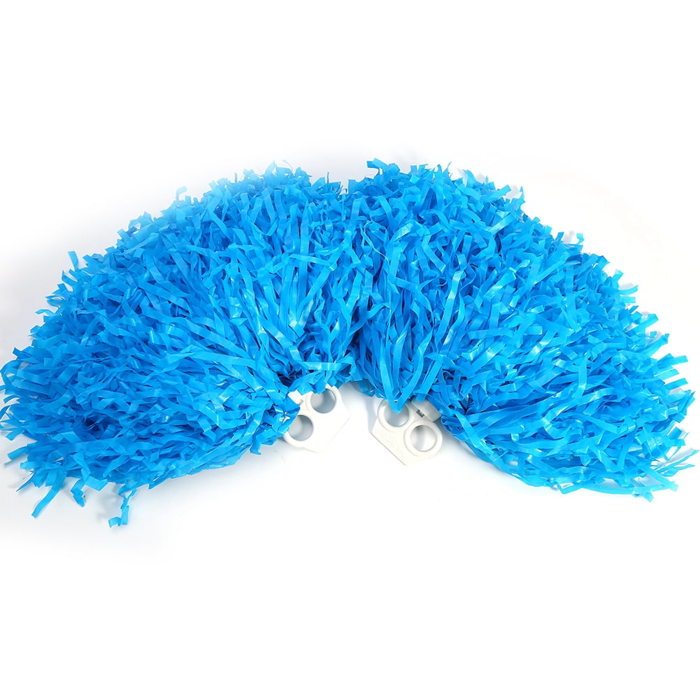 Pompones de animadoras azules para fiestas y disfraces deportivos para ...