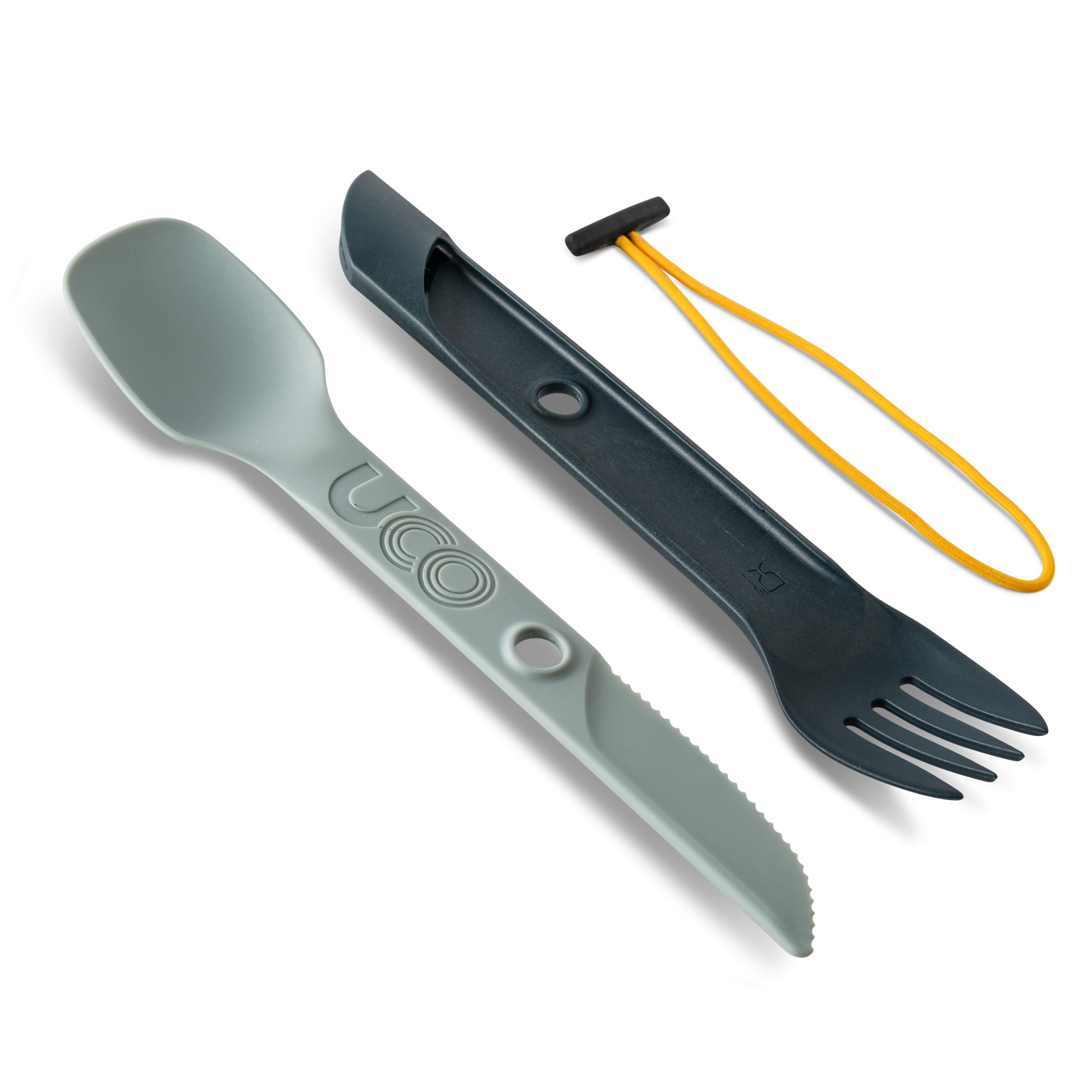 UCO Food-Grade Nylon Utility Switch Spoon/Fork Set, Grey - Walmart.com
