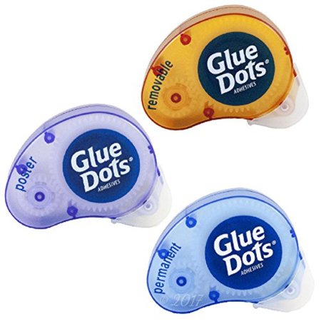 Glue Dots Project Pack, 200 (.375'') Adhesive Dots Each, Permanent ...