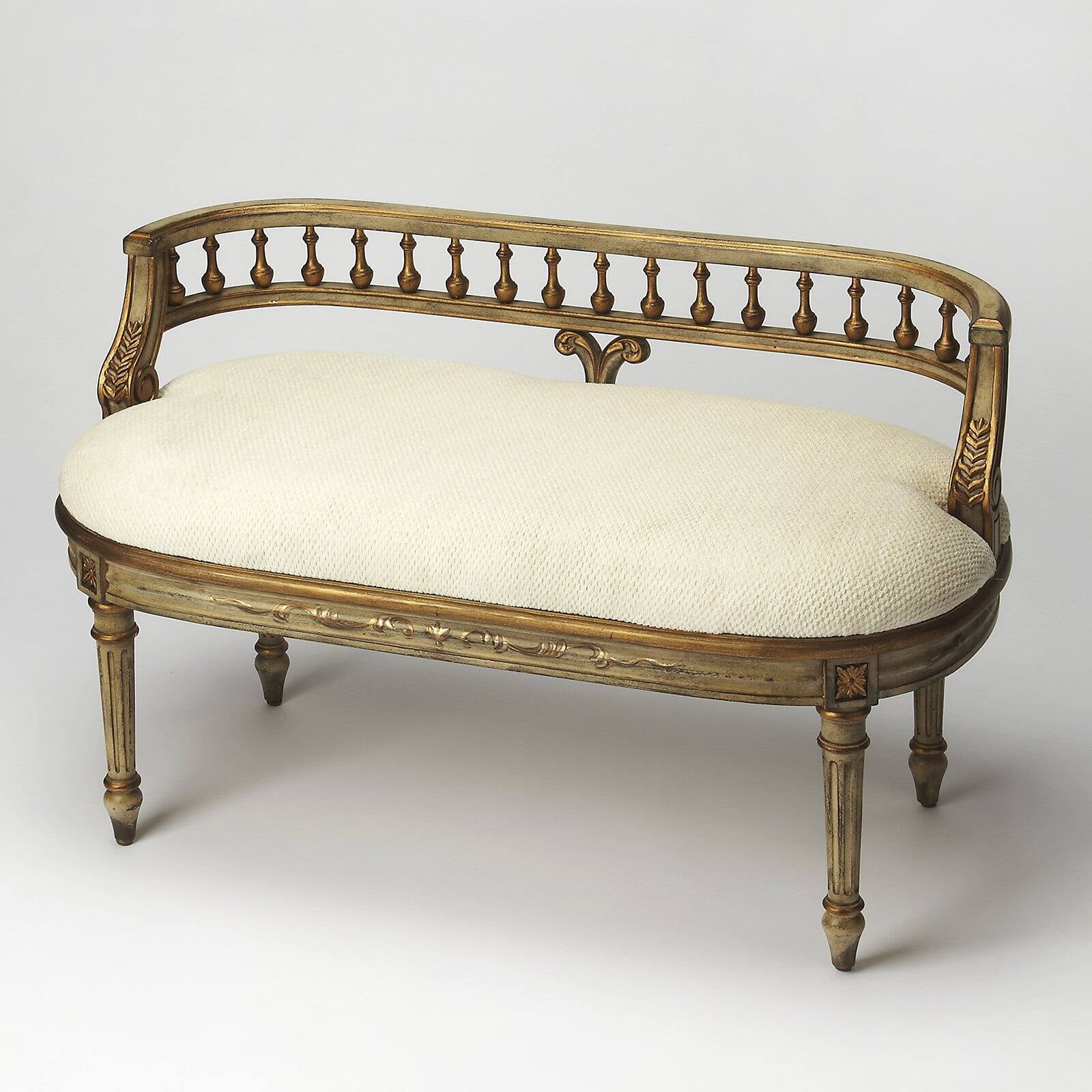 BUTLER MANSFIELD GUILDED CREAM BENCH - - Walmart.com