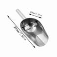 304 Stainless Steel Ice Scoop for Freezer & Ice Machine – Heavy Duty ...
