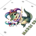 3dRose, Funny Mardi Gras crocodile with a baton and in fools hat nice ...