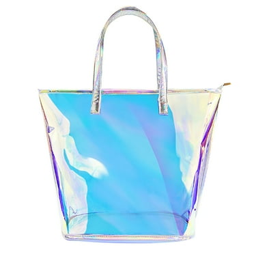 MKP Women Large Clear Tote PVC Purse Ladies Top Handle Shoulder Handbag ...